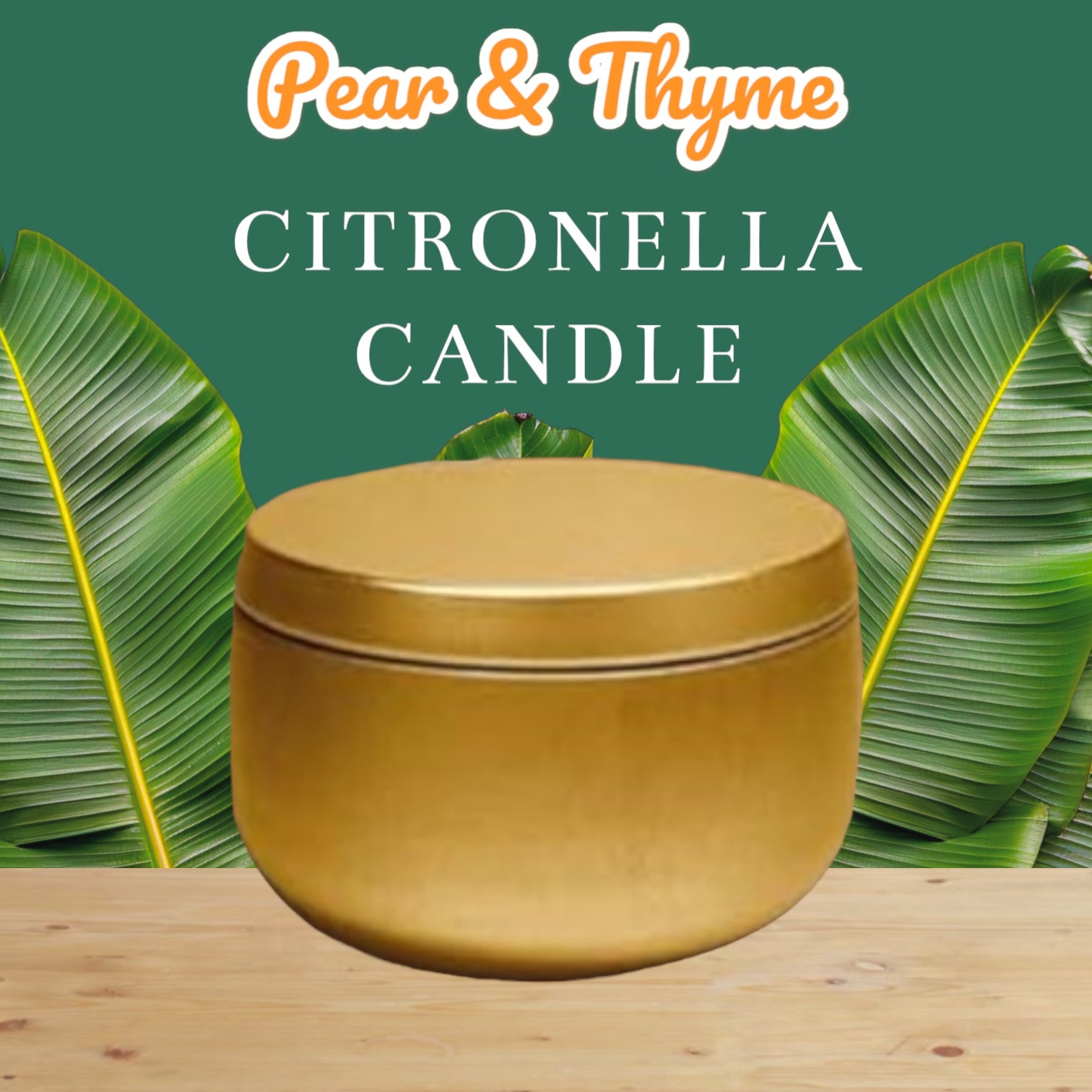 Pear + Thyme CITRONELLA Candle